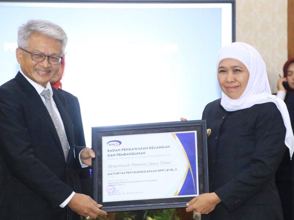 Pemprov Jatim Bertekad Tingkatkan Maturitas SPIP dan APIP Level 4 - MONITOR