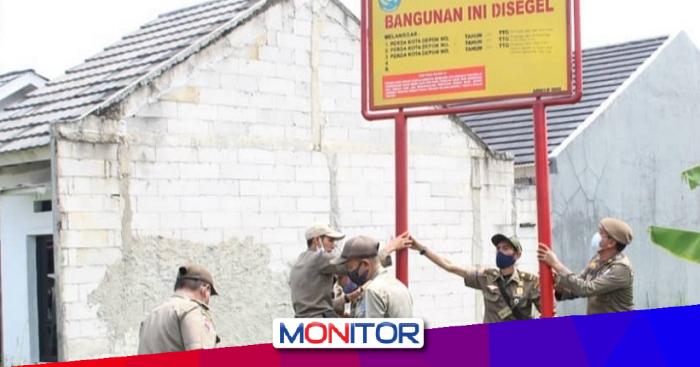 Puluhan Bangunan Langgar IMB di Depok Ditertibkan